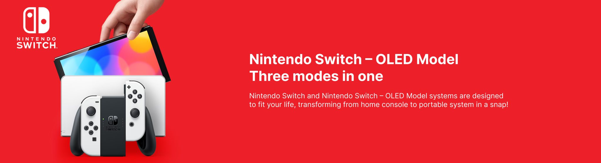 Nintendo Switch – OLED Neon Red & Neon Blue UAE Version | Nintendo Dubai