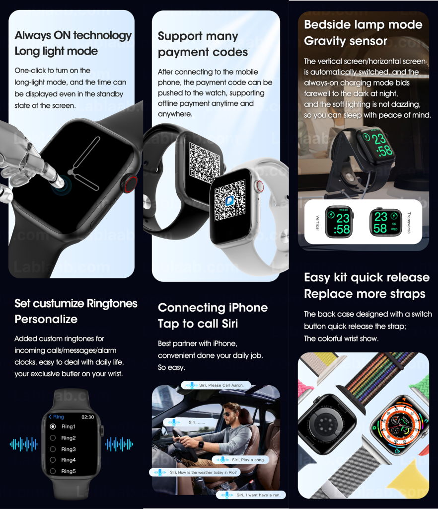 WiWU SW01 S9 Sports Smart Watch - Silver | WIWU Dubai